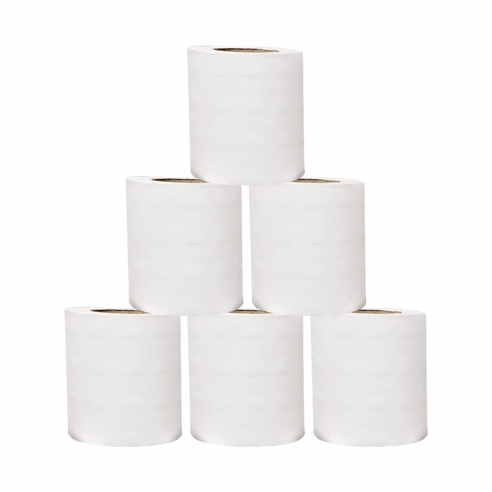 (Pack of 6) 2 Ply Toilet Roll Toilet Tissue Paper Bathroom Tissue Roll ...