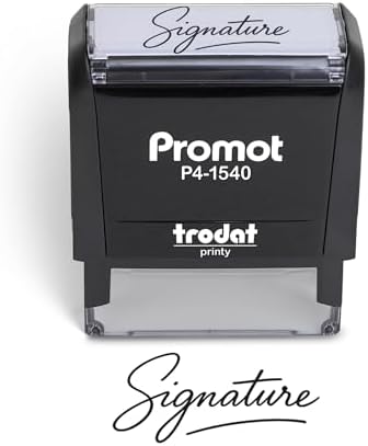 Amazon.com: Promot Personalized Signature Stamp - Custom Self Inking ...