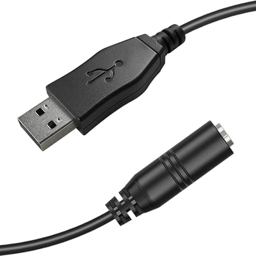 Amazon.com: USB to 3.5mm Jack Audio Adapter, 97cm/3.2FT TRRS Aux Female ...