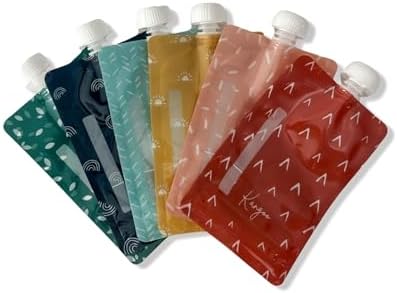 Amazon.com : Reusable Baby Food Pouches Storage | Snacks | Purees ...