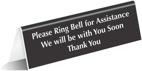 Amazon.com: SmartSign 'Please Ring Bell For Assistance We Will Be With ...