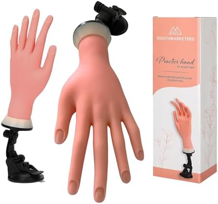 Amazon.com: Nail Practice Hand for Acrylic Nails with Stand – Flexible ...