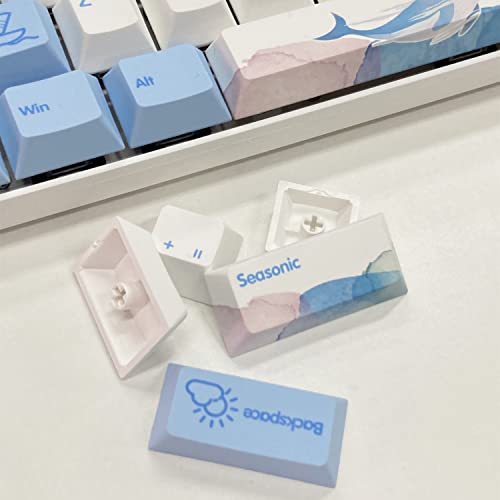 Snapklik.com : FKZ CXTECH X61 Sea Blue Theme Mechanical Keyboard,Outemu ...