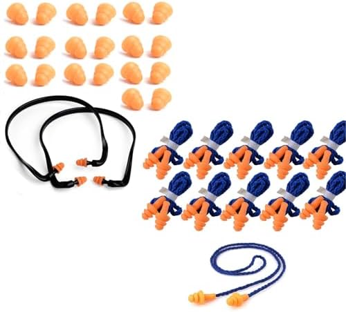 Amazon.com: 2 Banded Ear Plugs with 10 Pairs of Replacements Pods and ...