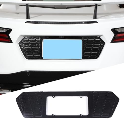 Amazon.com: Car License Plate Frame Cover for C8 Corvette 2020-2024 ...
