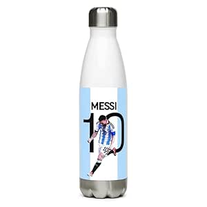 Pixeltint Messi Printed Stainless Steel Vacuum Insulated Water Bottle ...