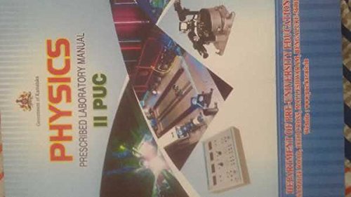 Physics Prescribed Lab manual 2nd puc : Amazon.in: Books