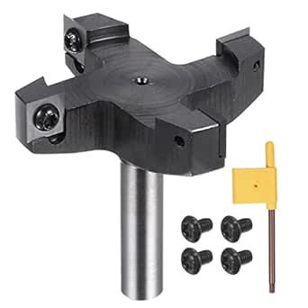 HARFINGTON CNC Spoilboard Surfacing Router Bit 3" Dia 1/2" Shank ...