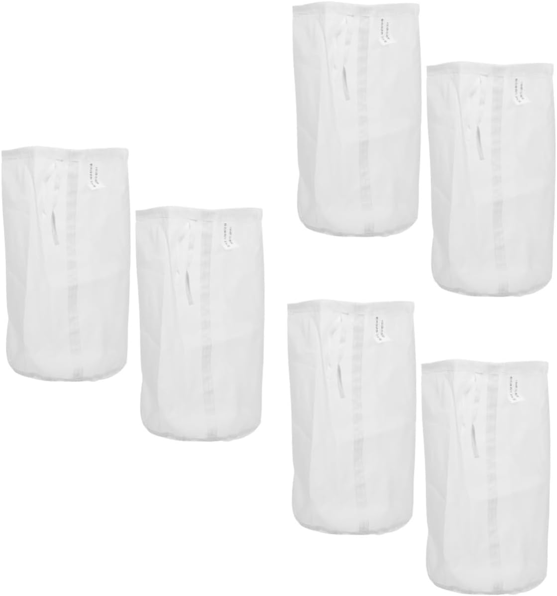 Amazon.co.jp: NUOBESTY 6 個 円筒形フィルターバッグ チーズクロスストレーナー メッシュチーズクロスバッグ メッシュストレーナーバッグ フルーツジュースバッグ シロップ ...