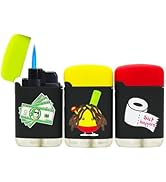 Amazon.com: Zengaz Prefilled 3 Pack Cool Torch Lighters - Refillable ...