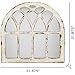 Amazon.com: Parisloft Distressed Arched Window Pane Wood Framed Wall ...