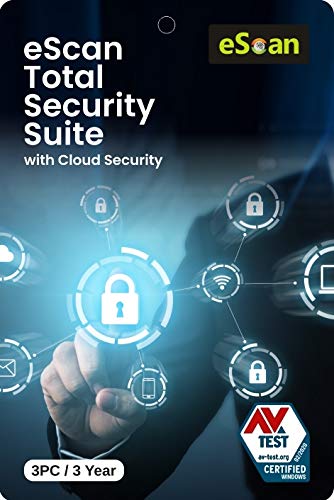 eScan 3 User 3 Year Total Security Suite with Cloud Security (Activation Voucher) (Activation ...