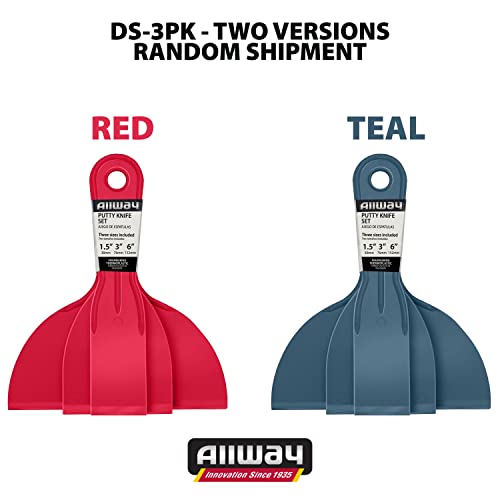 Snapklik.com : ALLWAY DS-3PK 3-Piece Celcon Plastic Putty Knife Set