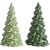 Amazon.com: Creative Co-Op Small Green Stoneware Tree Figurine (Set of ...