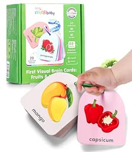 Buy Intellibaby Premium First Visual Hanging Brain Flash Cards for New ...