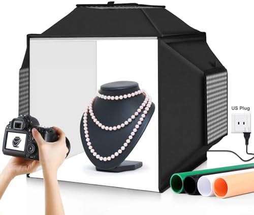 Glendan Upgrade Light Box & Soft Box, 16"x16" Professional Portable ...