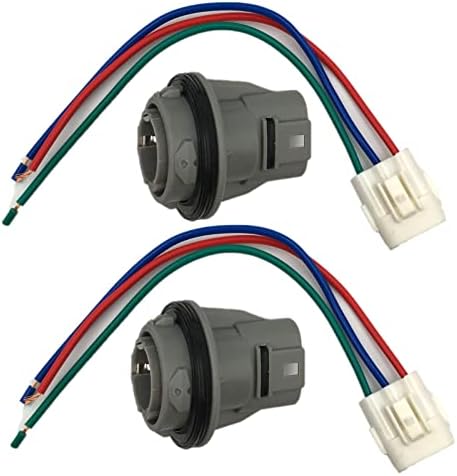 Amazon.com: 2 Front Turn Signal Light Socket Connector Harness W/ 3 ...