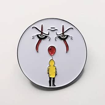 Amazon.co.jp: IT Pennywise Circle Horror Movie Pin Brooch Pin Badge ...