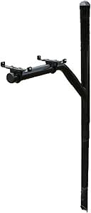 Return-to-Center Swing Away Snowplow Proof Mailbox Post - Black Steel ...