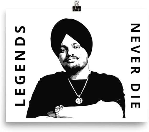 Sidhu moosewala Poster legends never die 8″×10″, White : Generic ...