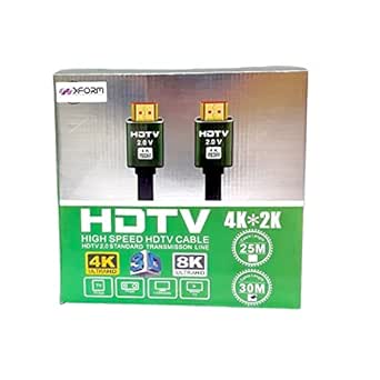 XFORM HDMI 2.0V 4K HDMI Cable / 30 Meter/OD 8.0mm 19+1 CCS Support 3D ...