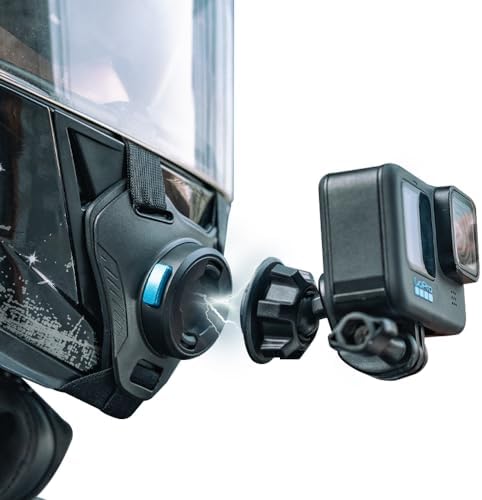Amazon.com: SUREWO Magnetic Motorcycle Helmet Chin Strap Mount for ...