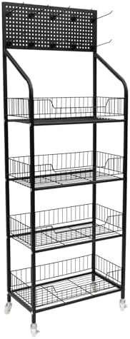 Amazon.com: BILPIKOGoo 4-Tier Metal Wire Storage Shelf Display Rack ...