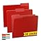Amazon.com : 100 Packs Red File Folder,1/3-Cut Tabs,File Folders Letter ...
