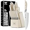 Amazon.com: Haugo Kitchen Knife Set with Block: 14-Piece German ...