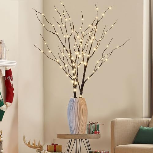 Amazon.com: Lxcom Lighting LED Branch Lights 3 Pack Connected Lights 60 ...