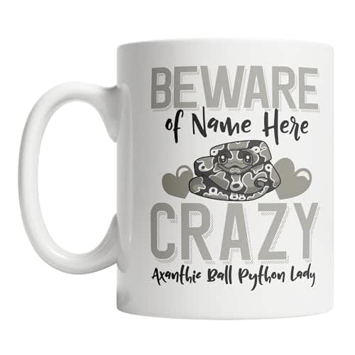 Amazon.com: Personalized Axanthic Ball Python Coffee Mug Beware of the ...