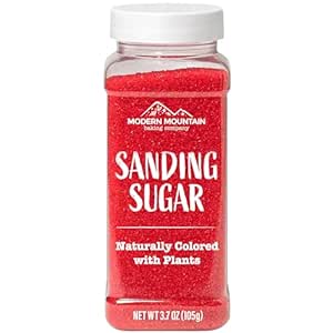 Amazon.com: Red Sanding Sugar (3.7oz) Naturally Colored with Plants, No ...