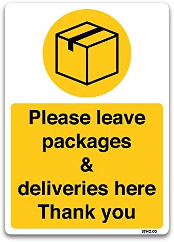 Please leave parcels and packages here Sign, Courier, Postman, Delivery ...