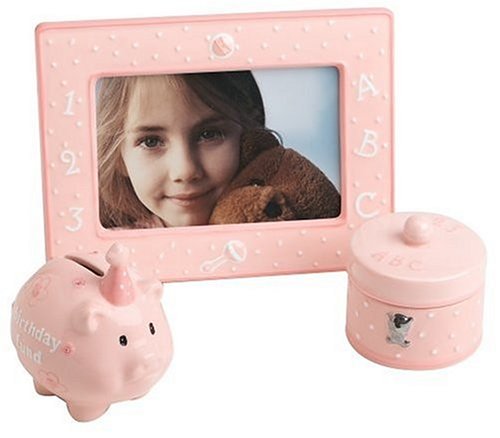 Amazon.com : Precious Keepsakes Baby's Abc's/123 Gift Set - Pink : Baby