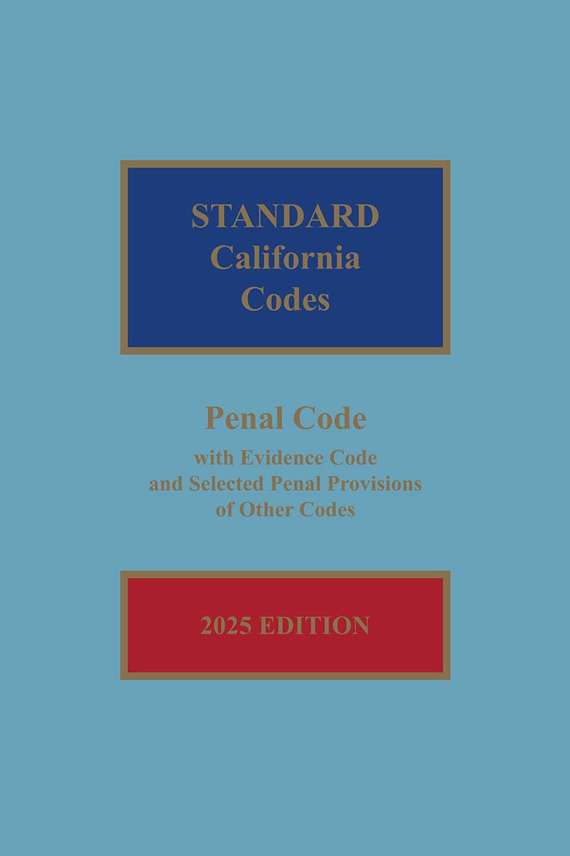 Matthew Bender Standard California Codes: Penal Code with Evidence Code ...