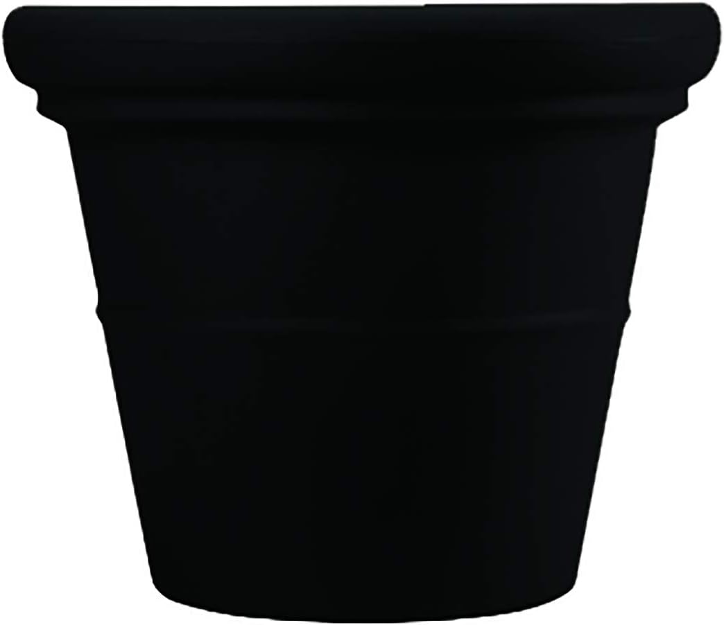 Amazon.com : Tusco Products RR30BK Classic Rolled Rim Garden Planter ...
