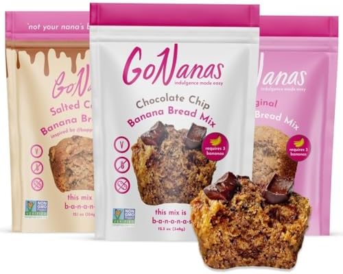 Amazon.com : Go Nanas Original Banana Bread Mix, 8.95 OZ : Grocery ...