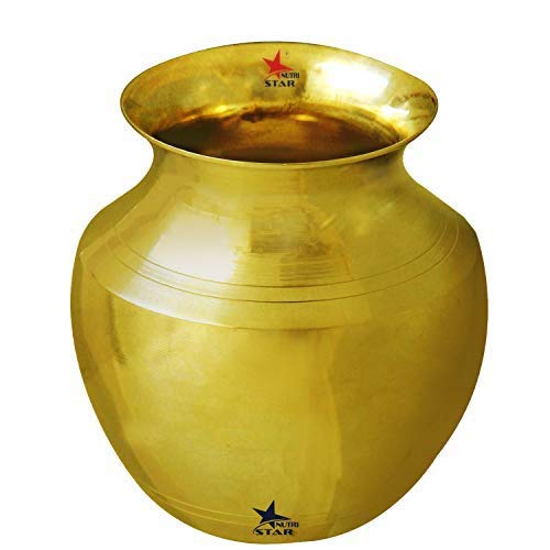 Buy Nutristar Brass Mug. Pittal Pooja Lota/Kalash. Capacity 750 ML ...