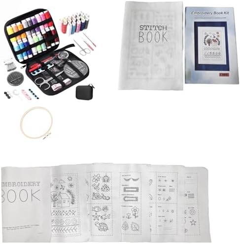 Amazon.com: Embroidery Stitch Book and Complete Starter Kit with 108 ...