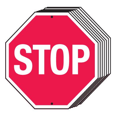 Corrugated Plastic Bulk Stop Sign: Amazon.com: Industrial & Scientific