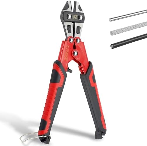 VEVOR Bolt Cutter, 8" Mini Lock Cutter, Streamlined Ergonomic Handle ...