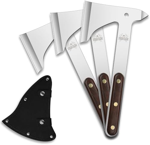 Amazon.com : WICING Throwing Axes 3 Pack, 16.2-inch Throwing Tomahawks ...