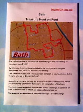 huntfun.co.uk Bath Treasure Hunt on Foot: Whetstone, Stephen ...