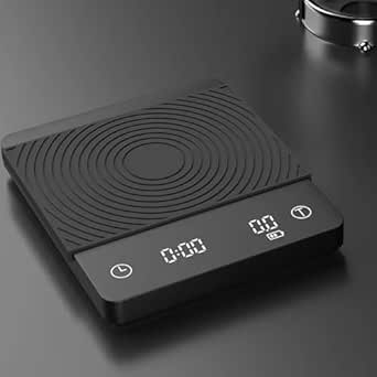 Digital Coffee Kitchen Scale with Auto Start Timer, Tare Function, USB Rechargeable - Ideal for ...