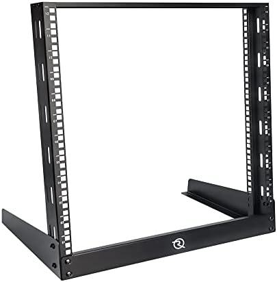 Amazon.com: StarTech.com 2-Post 8U Desktop Server Rack, Small Open Frame 19in Computer Rack ...