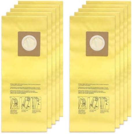 Amazon.com: 10 Pack AH10243 Disposable Vacuum Bag for Hoover Commercial ...