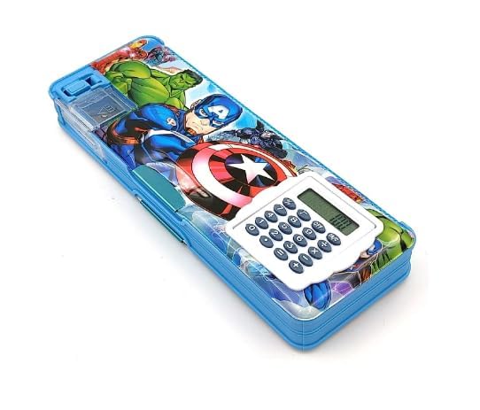 Neel Multipurpose Magnetic Pencil Box with Calculator & Dual Sharpener ...