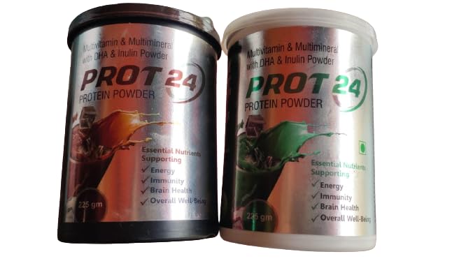 PROT 24 CHOCOLATE & PROT 24 AMERICAN ICECREAM FLAVOUR PROTEIN POWDER ...