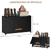 UNITSTAGE Étagère à chaussures à 3 niveaux avec porte, 12 paires d ...