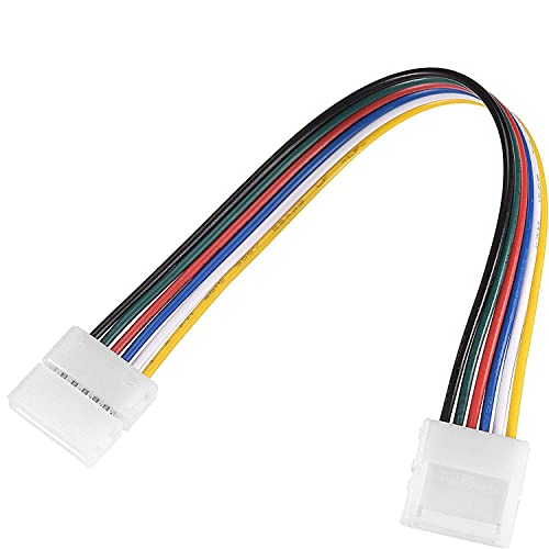YAJIERUI 6 Pin LED Strip Connector Kit Include 16.4ft Strip Extension ...
